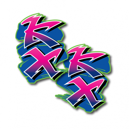 1991 KX 500CC Die-Cut Rad Decals – Evo-MX